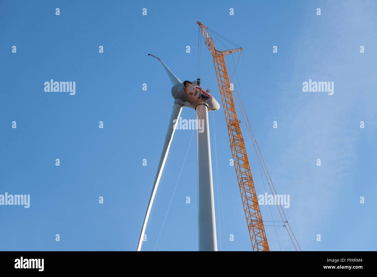 Setting up of a wind turbine hi-res stock photography and images - Alamy