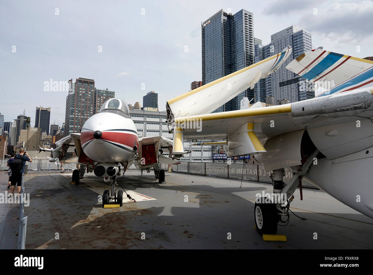 The flight deck of USS Intrepid aircraft carrier.Intrepid Sea, Air ...
