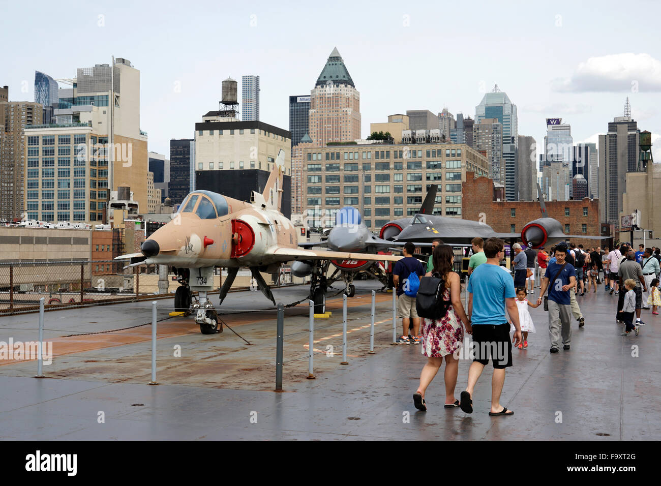 The flight deck of USS Intrepid aircraft carrier.Intrepid Sea, Air ...