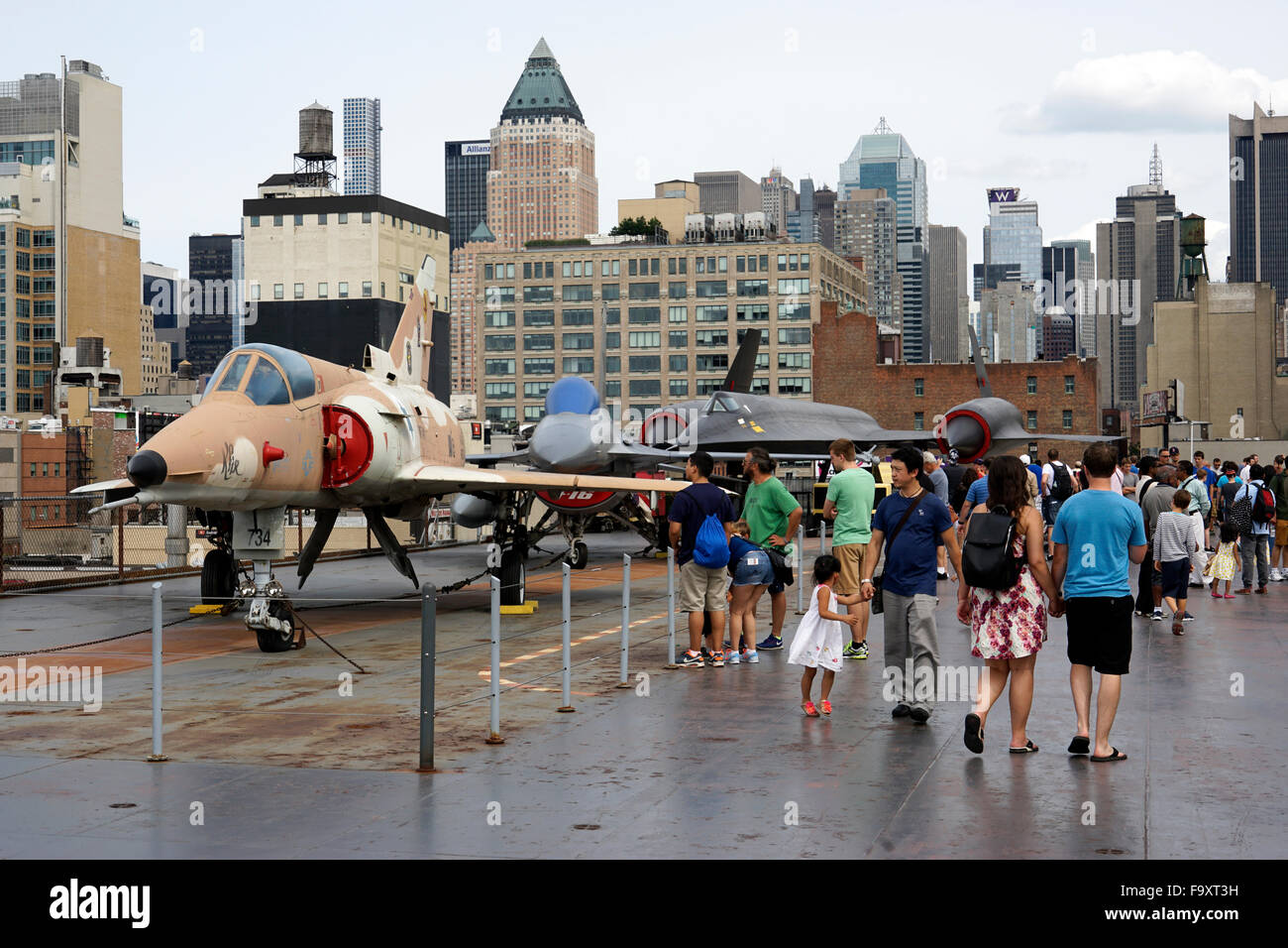 The flight deck of USS Intrepid aircraft carrier.Intrepid Sea, Air ...