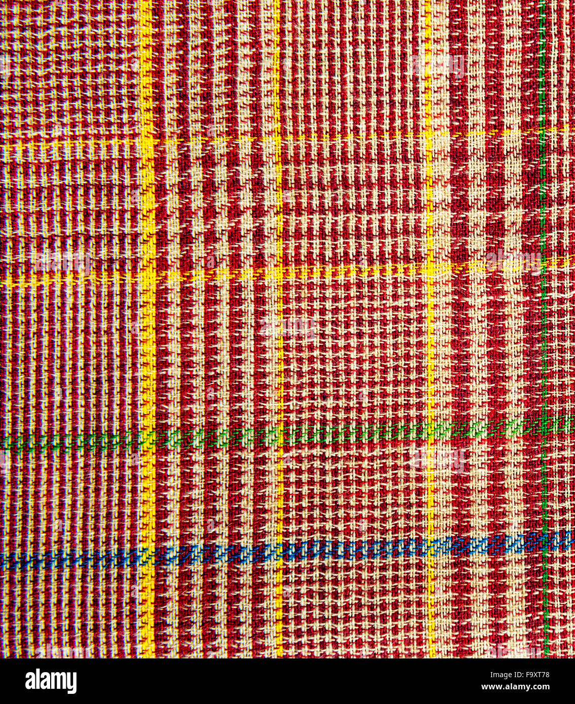 checkered and stripe seamless indian scarf pattern Stock Photo - Alamy