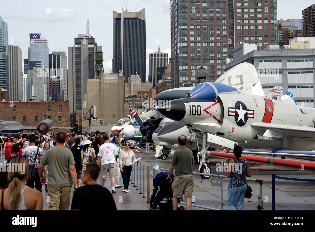 The flight deck of USS Intrepid aircraft carrier.Intrepid Sea, Air ...