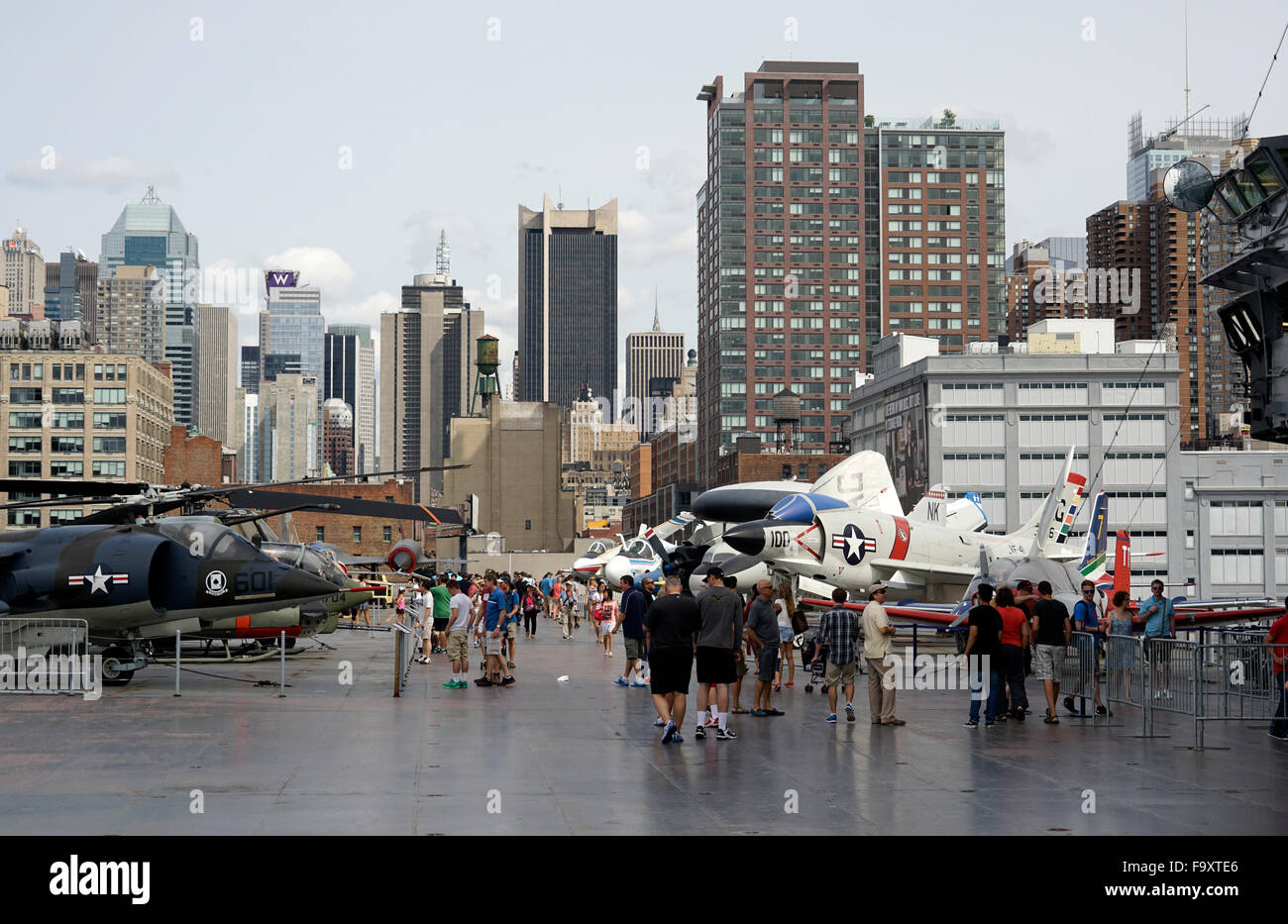 The flight deck of USS Intrepid aircraft carrier.Intrepid Sea, Air ...
