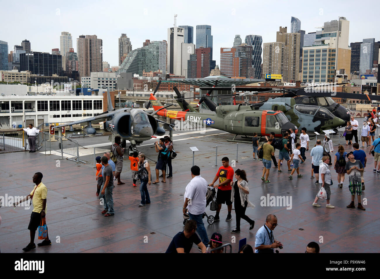 The flight deck of USS Intrepid aircraft carrier.Intrepid Sea, Air ...