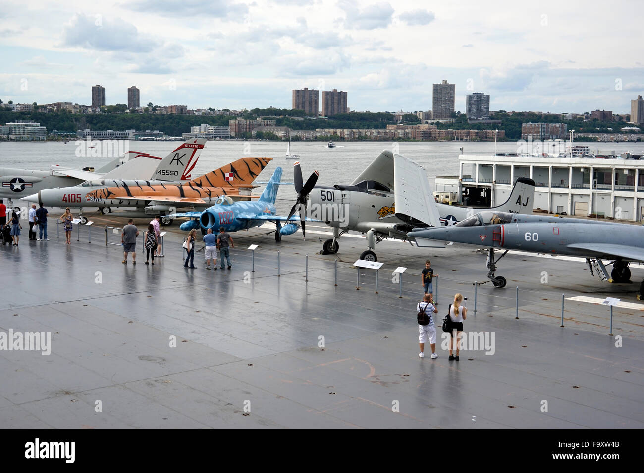 The flight deck of USS Intrepid aircraft carrier.Intrepid Sea, Air ...
