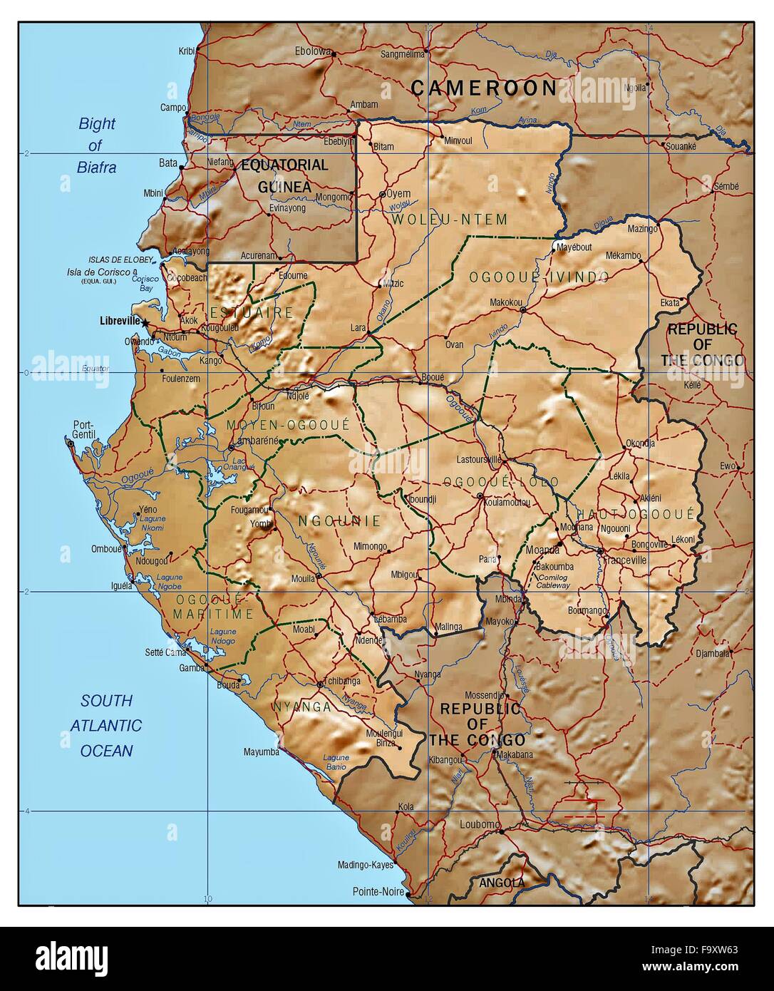Physiography map hi-res stock photography and images - Alamy