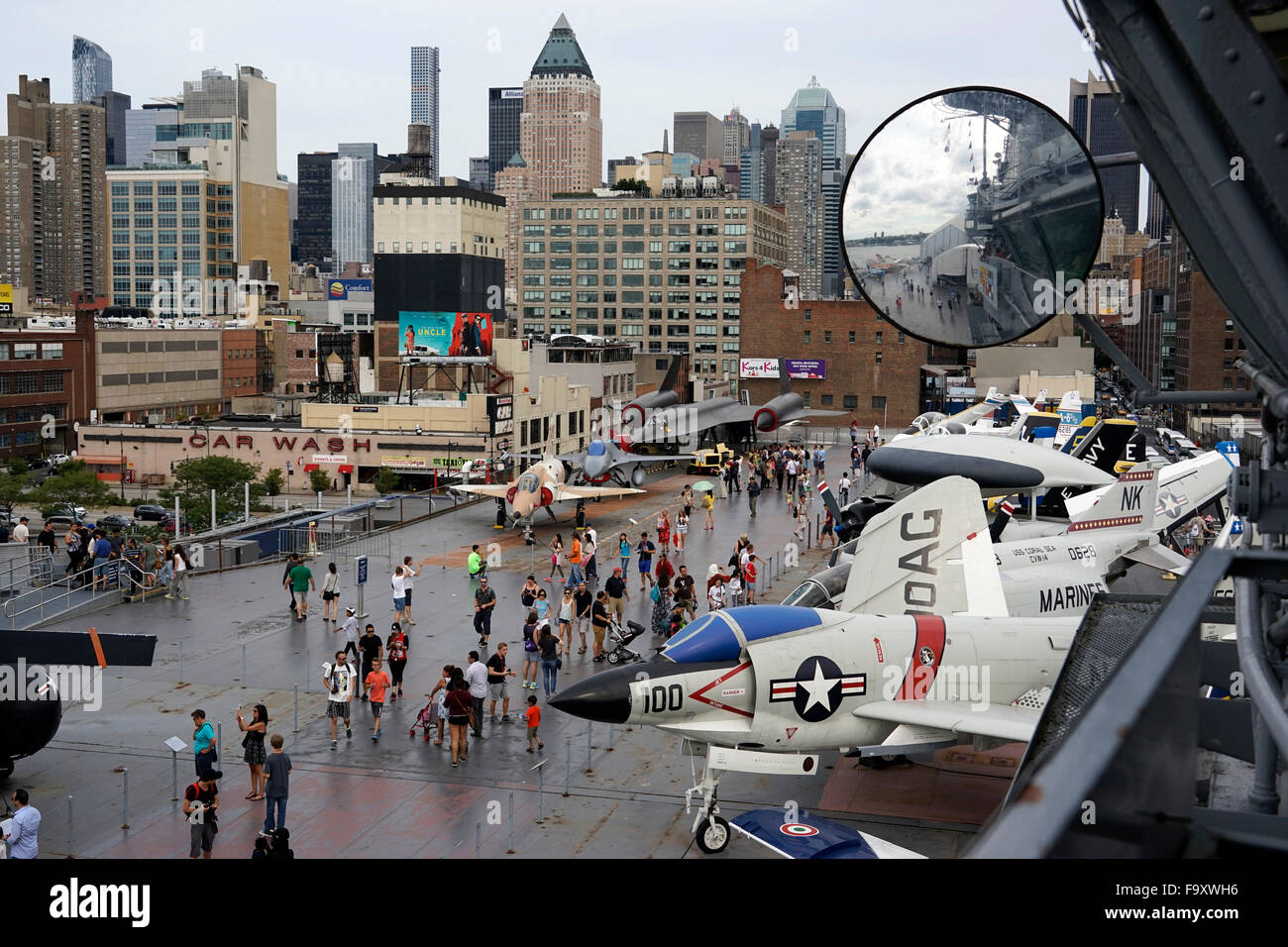 The flight deck of USS Intrepid aircraft carrier.Intrepid Sea, Air ...