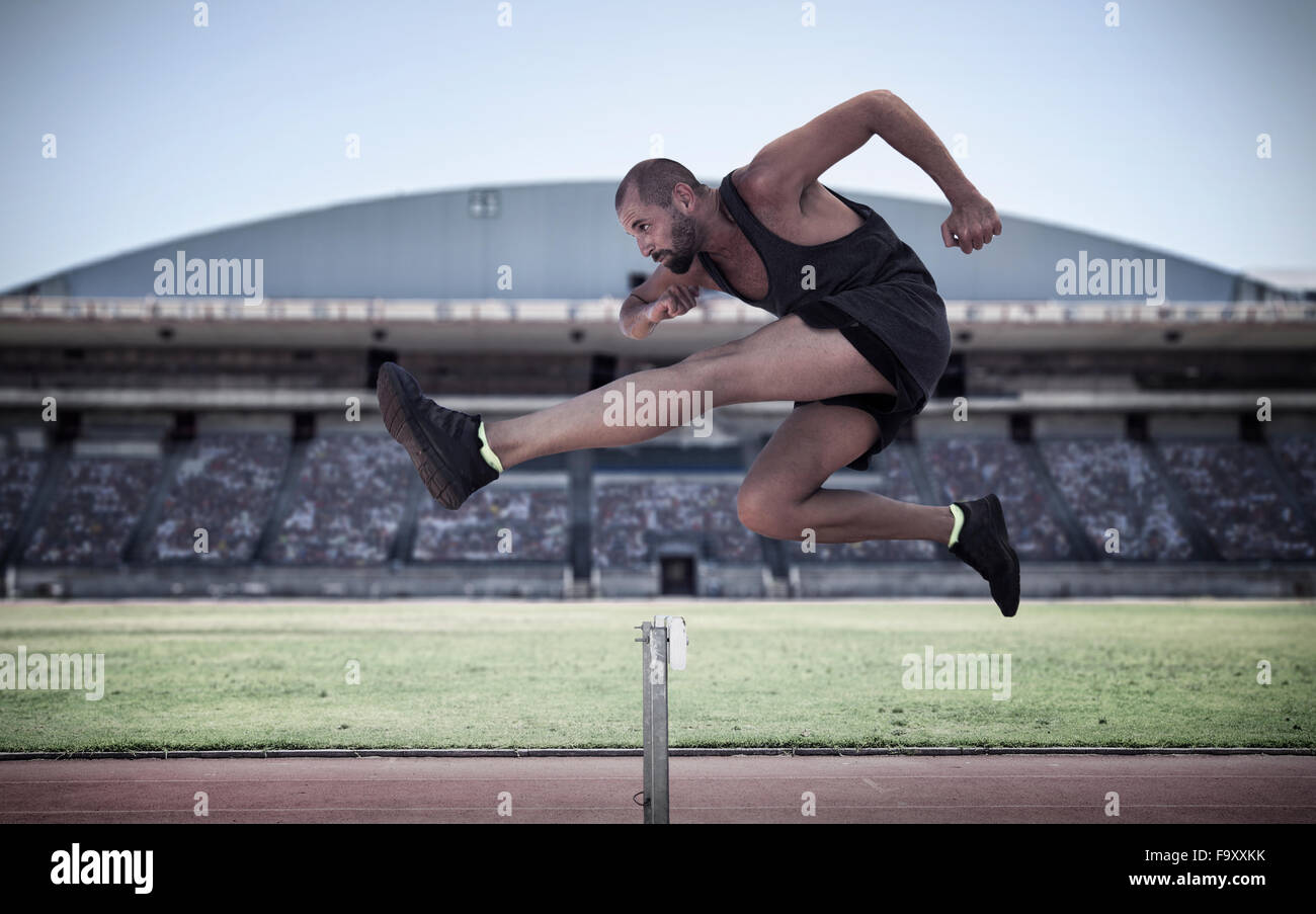 Hurdler side hi-res stock photography and images - Alamy