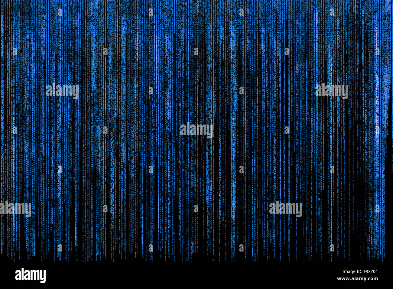 Blue matrix background Stock Photo - Alamy