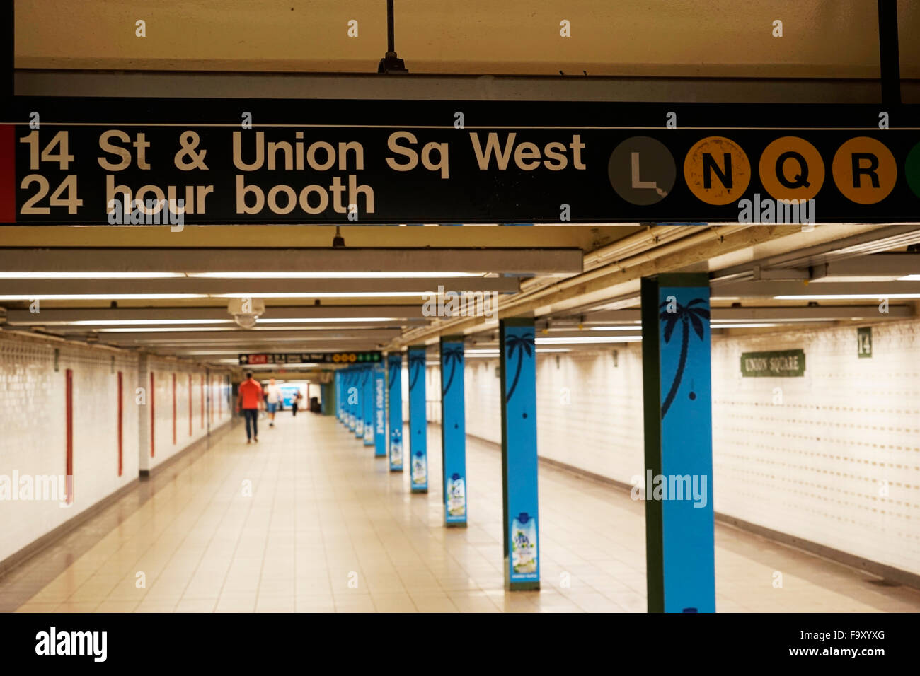 Interior view of Union Square Subway station in New York City, USA ...