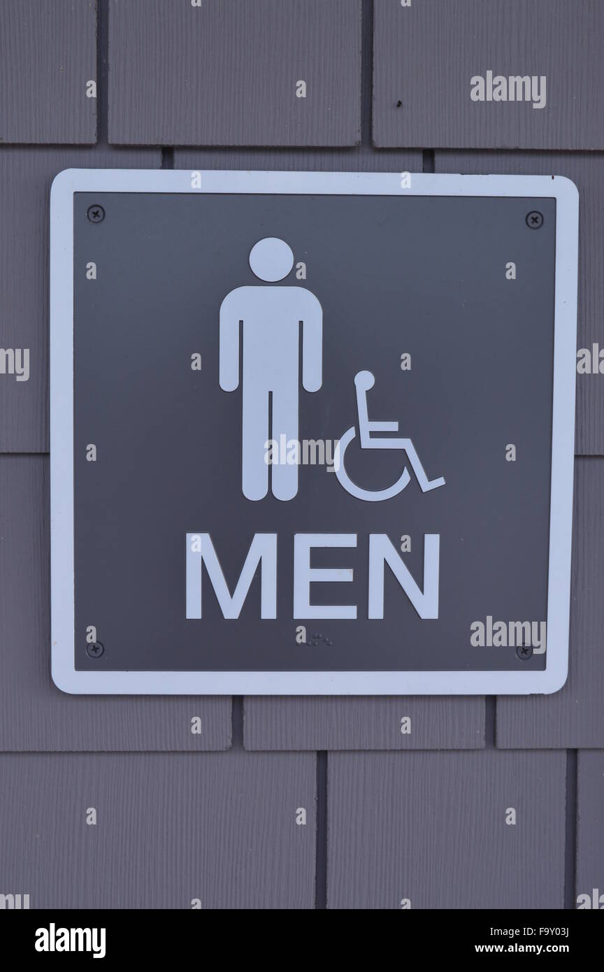 Bathroom sign for men Stock Photo - Alamy