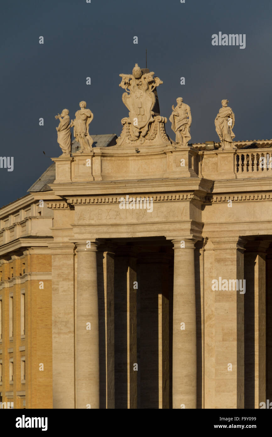 Buildings in Vatican, the Holy See within Rome, Italy. Part of Saint ...