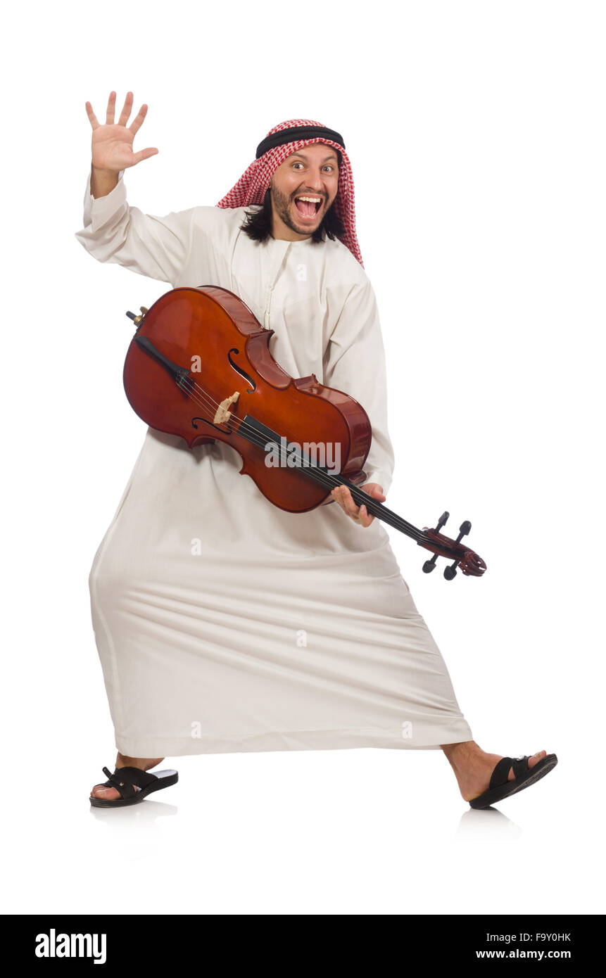 Arab man playing musical instrument Stock Photo - Alamy