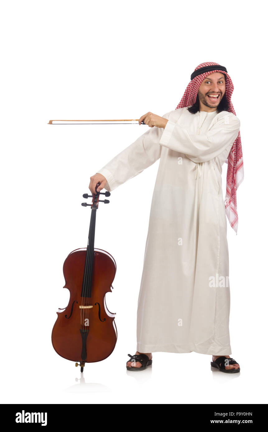 Arab man playing musical instrument Stock Photo - Alamy