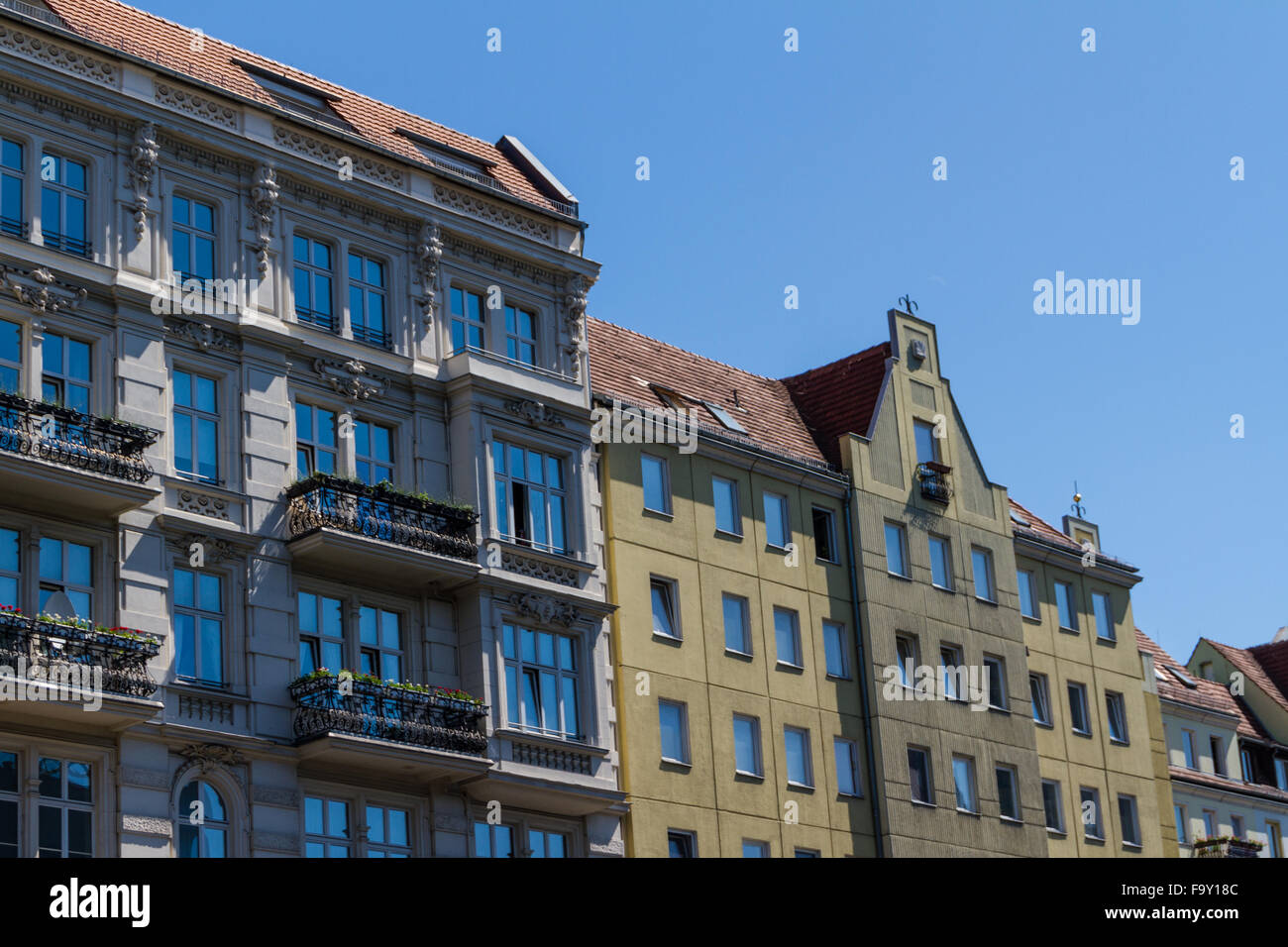 Row of Buildings in Berlin, Germany Stock Photo - Alamy