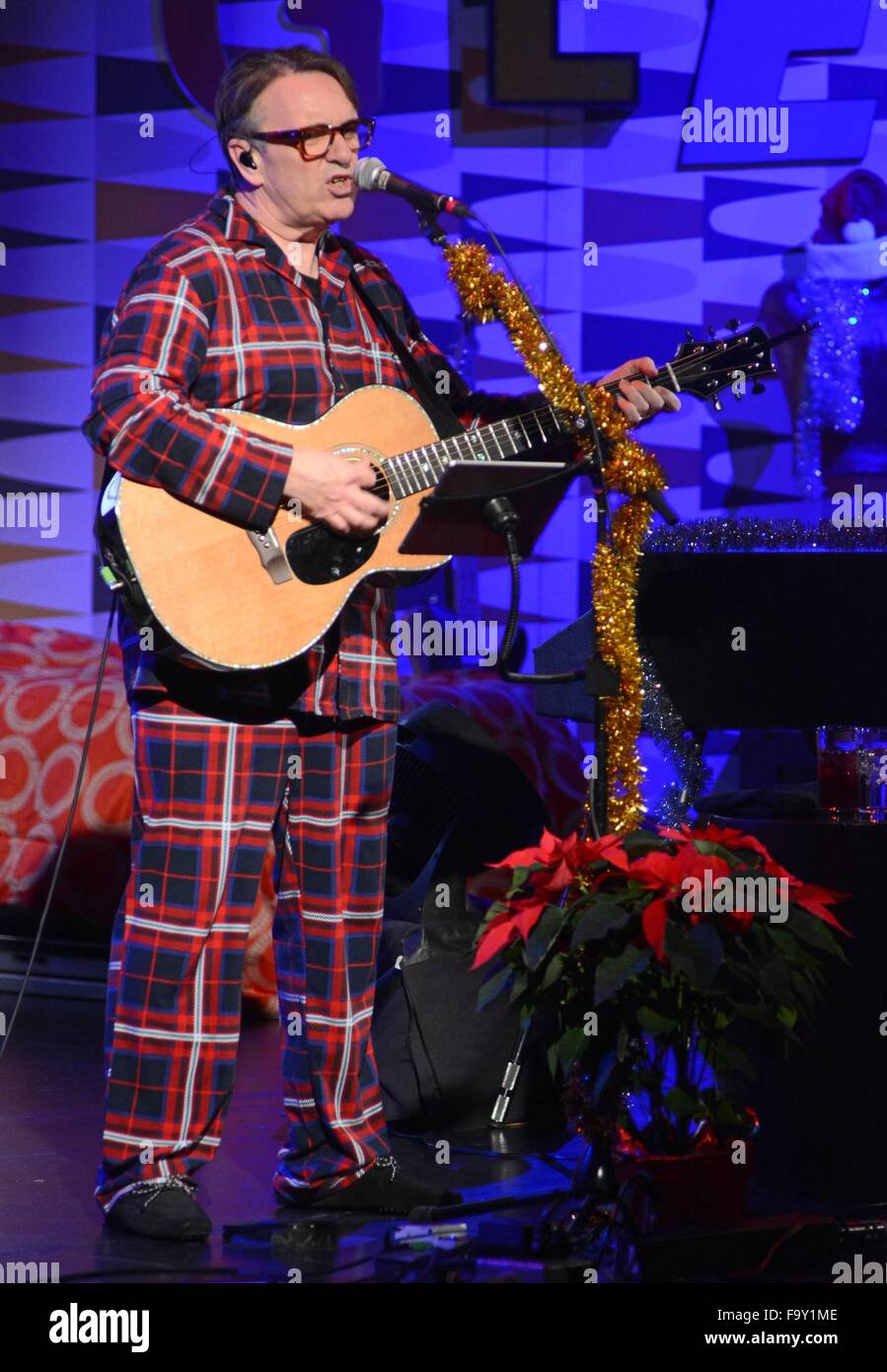 New York, NY, USA. 18th Dec, 2015. Chris Difford on stage for Squeeze ...