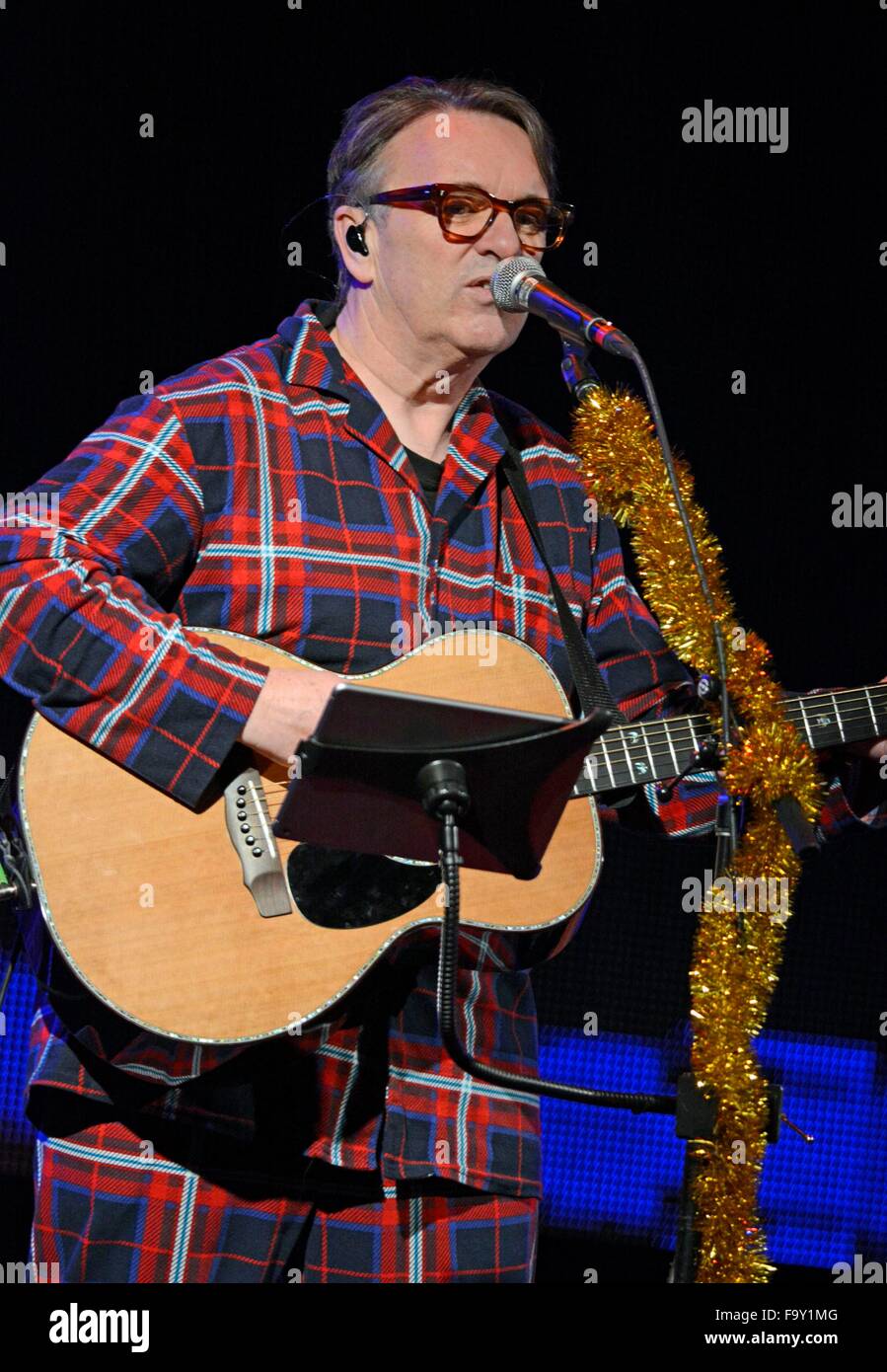 New York, NY, USA. 18th Dec, 2015. Chris Difford on stage for Squeeze ...