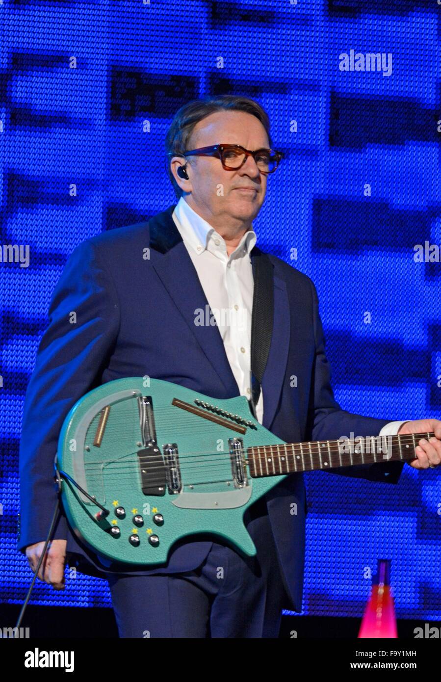 New York, NY, USA. 18th Dec, 2015. Chris Difford on stage for Squeeze ...