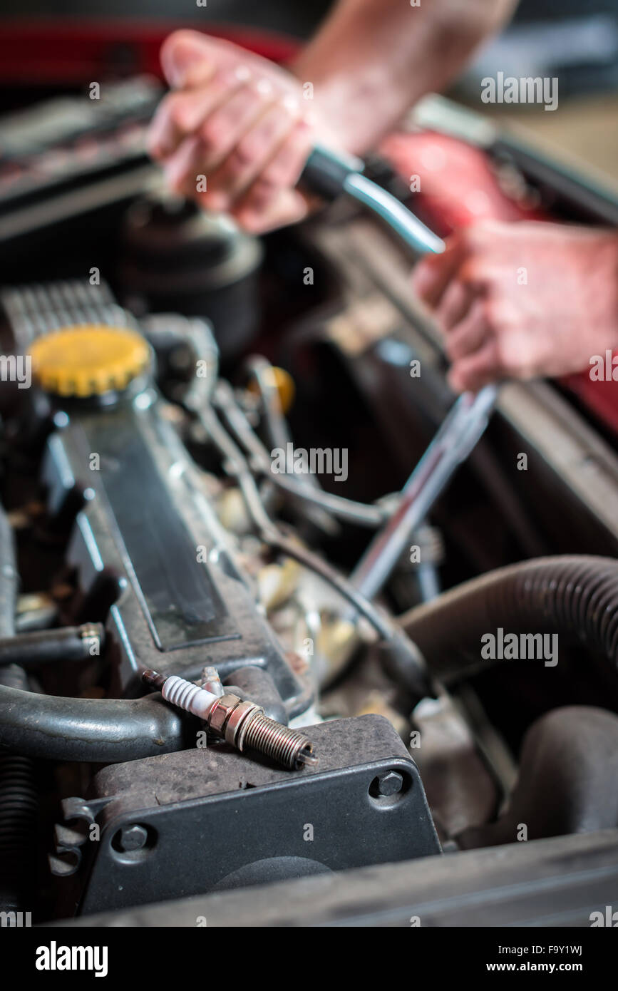 Plug in auto hi-res stock photography and images - Alamy