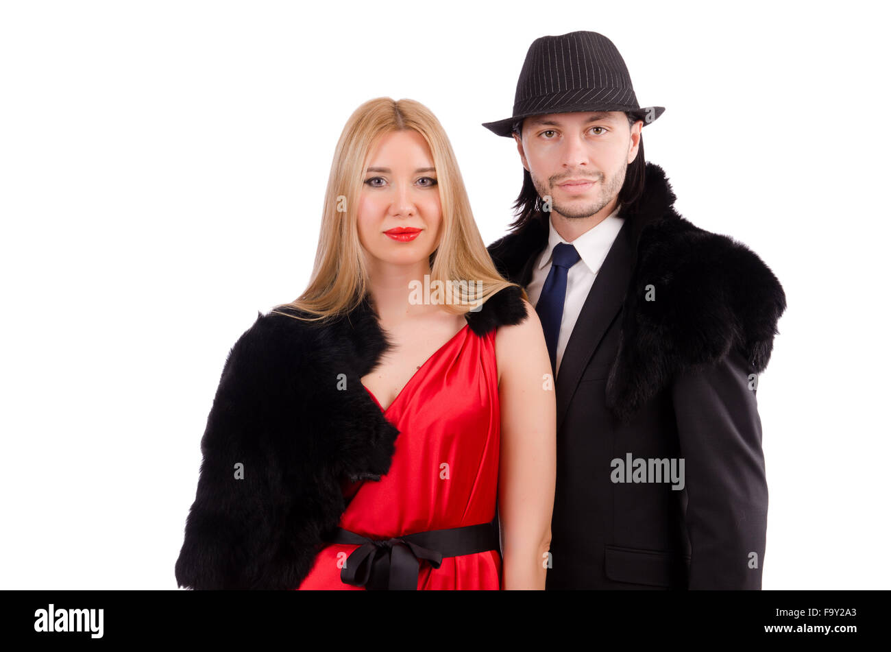 Pair isolated on the white background Stock Photo - Alamy