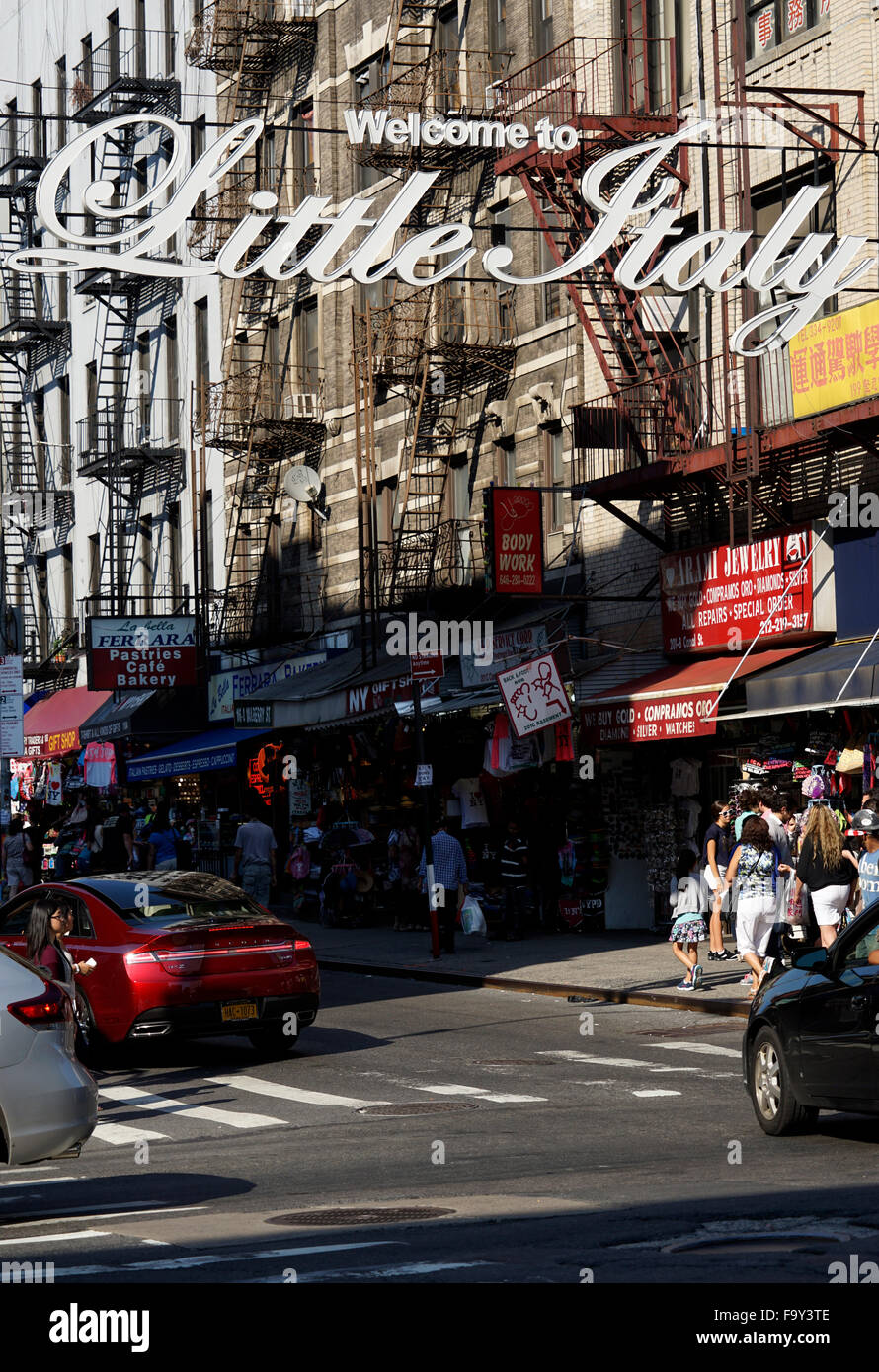 Welcome To Little Italy High Resolution Stock Photography and Images ...