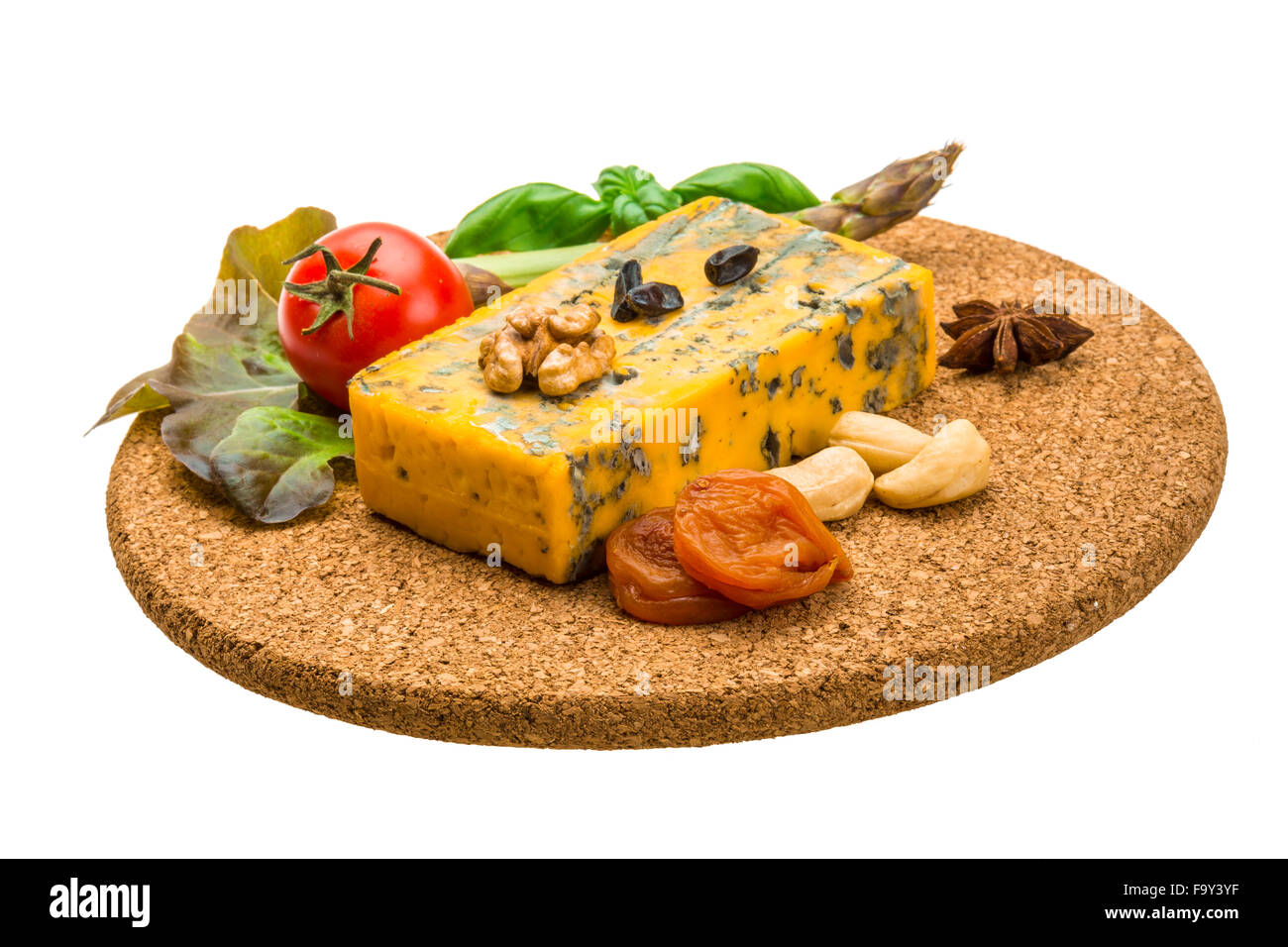 Gold cheese with mould Stock Photo - Alamy