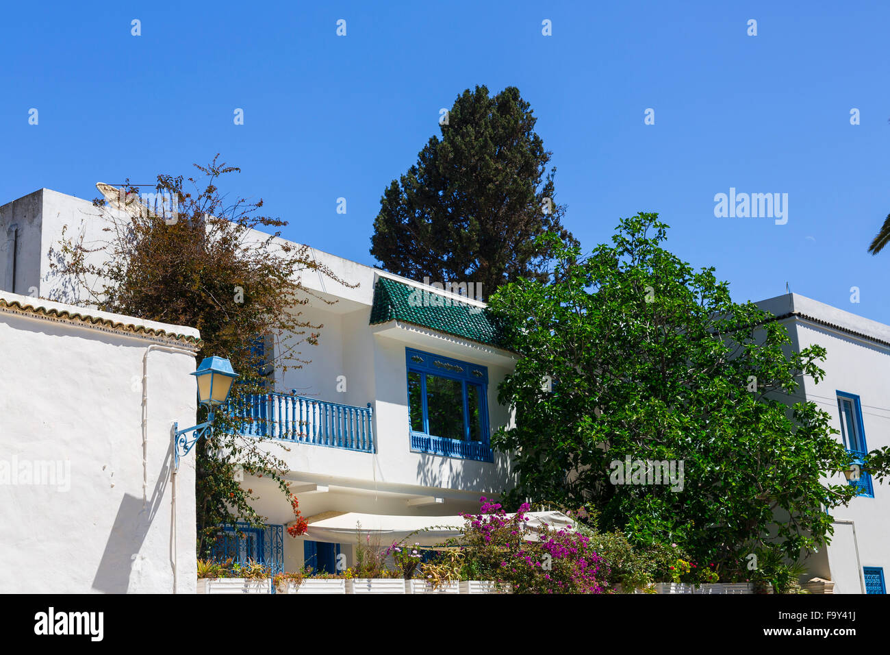 Old arabic town in Tunisia - Sidi Bu Said Stock Photo - Alamy