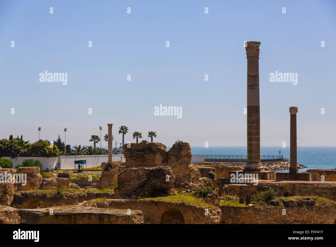 Old Carthage ruins in Tunisia Stock Photo - Alamy