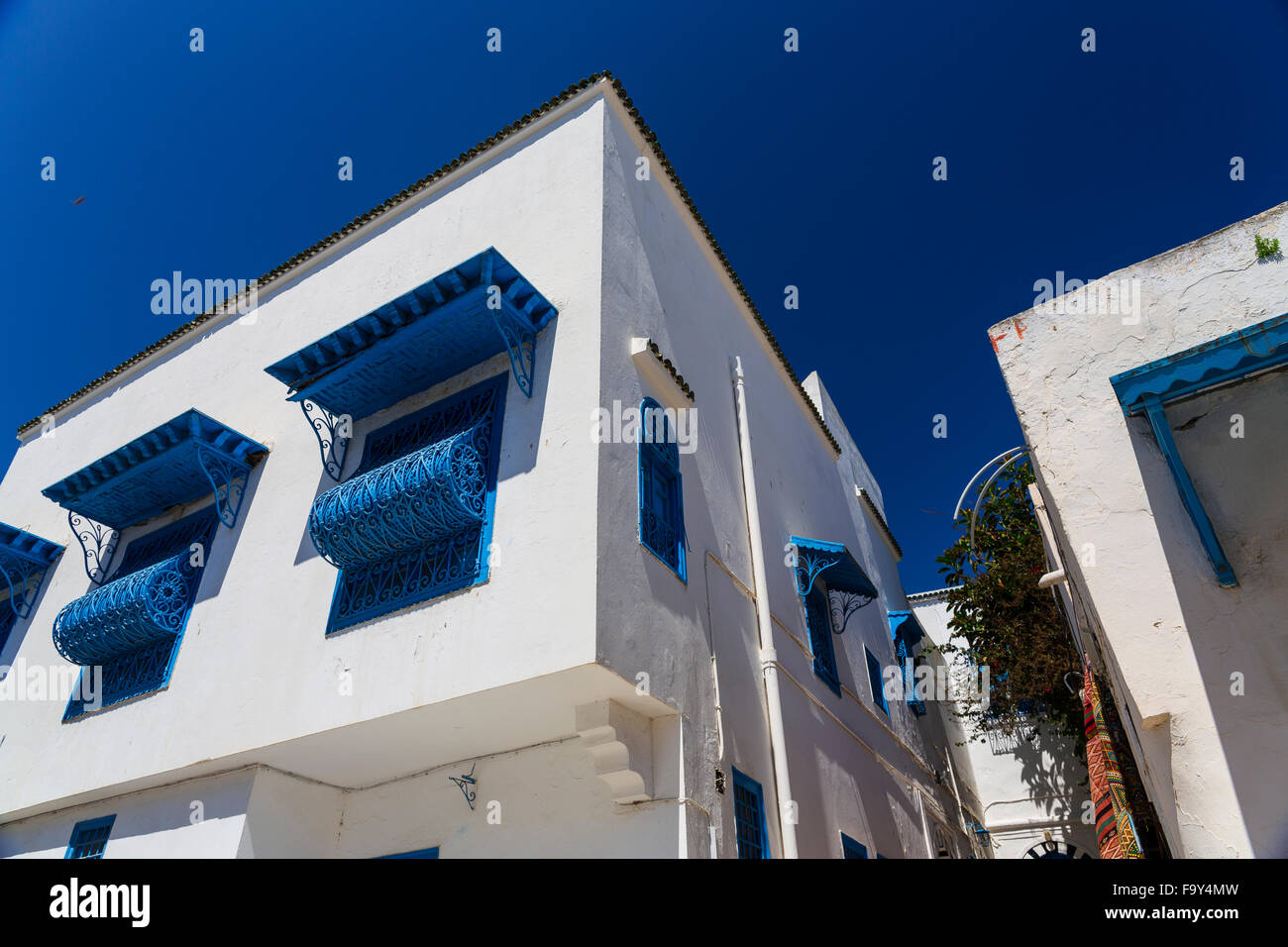 Old arabic town in Tunisia - Sidi Bu Said Stock Photo - Alamy