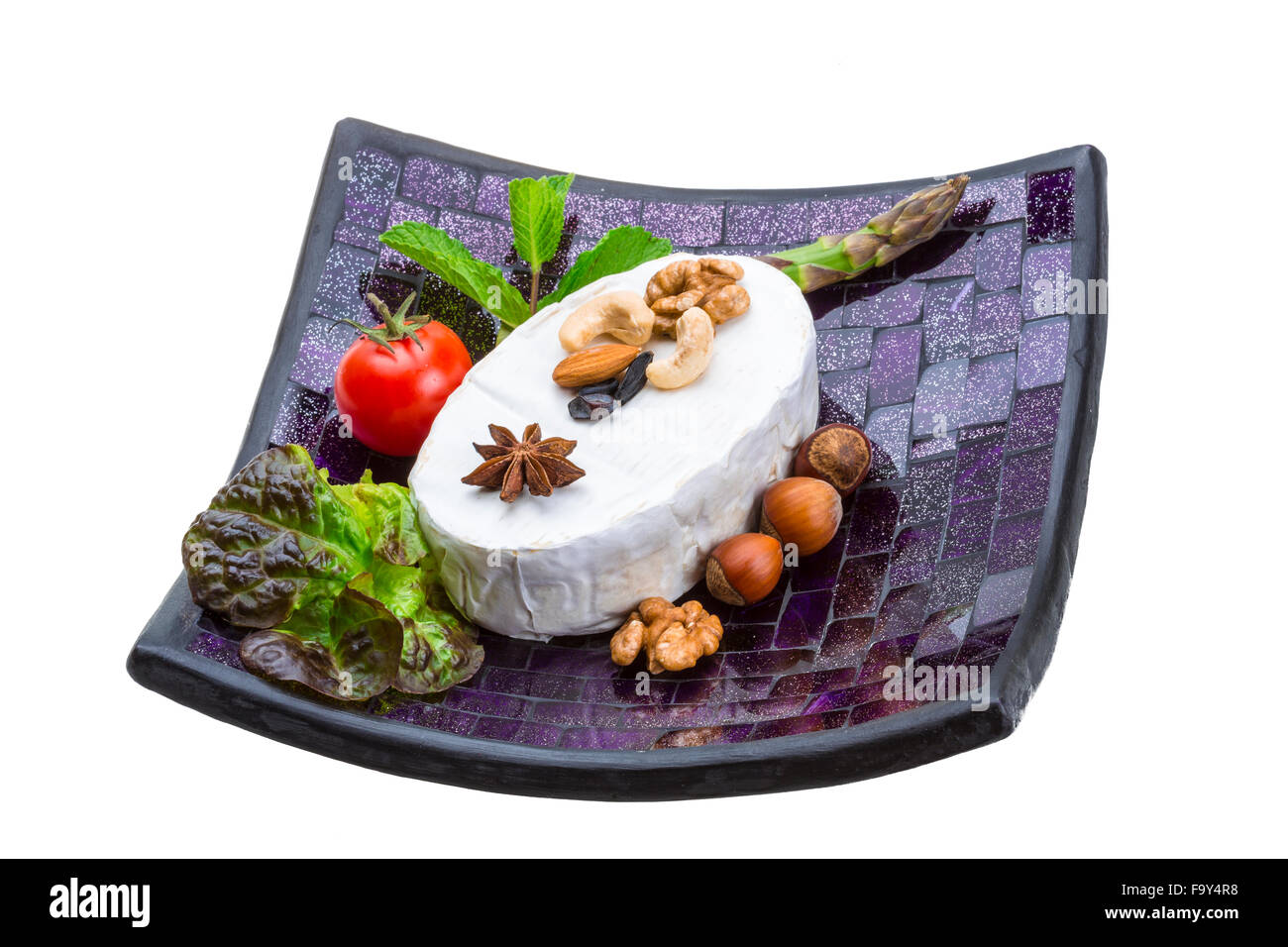 Fresh soft brie cheese Stock Photo - Alamy