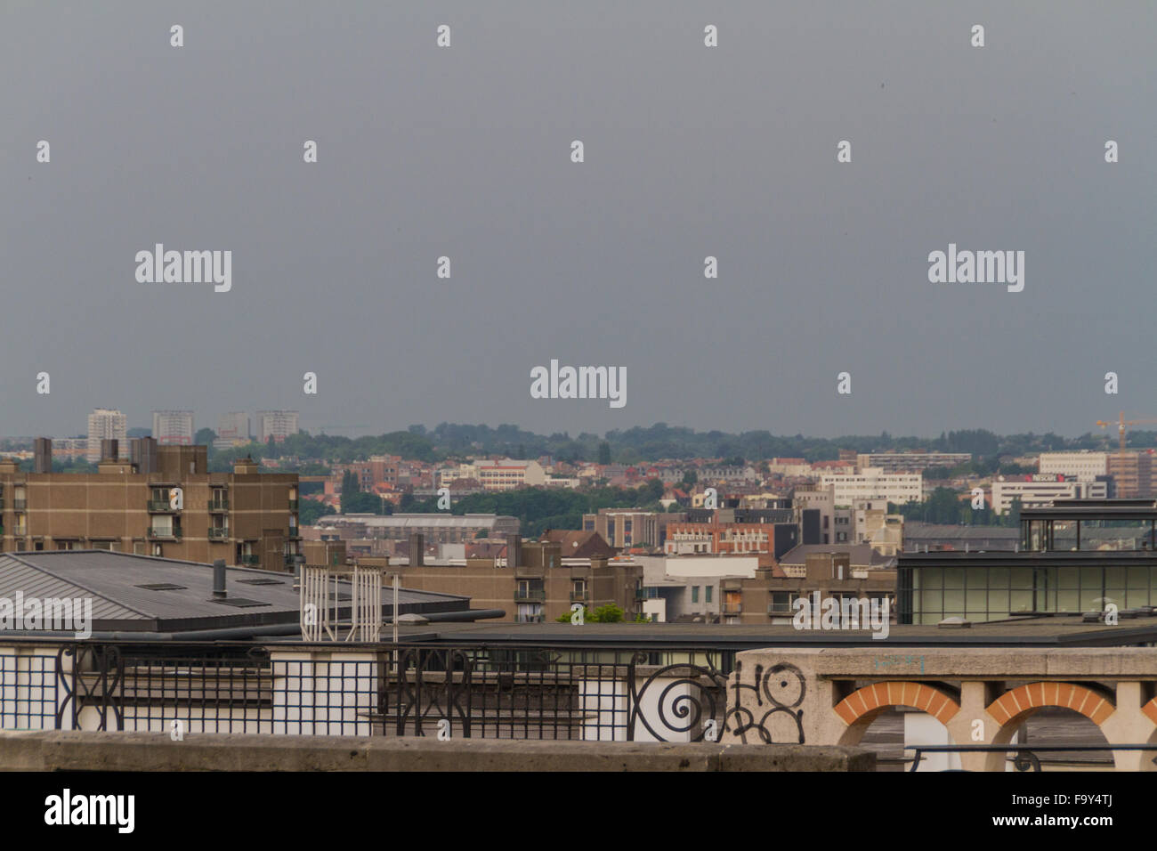 Brussels city view Stock Photo - Alamy