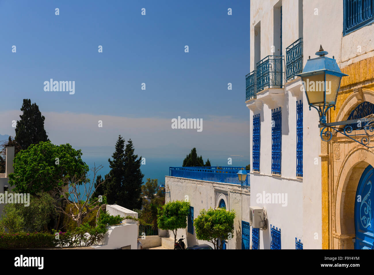 Old arabic town in Tunisia - Sidi Bu Said Stock Photo - Alamy