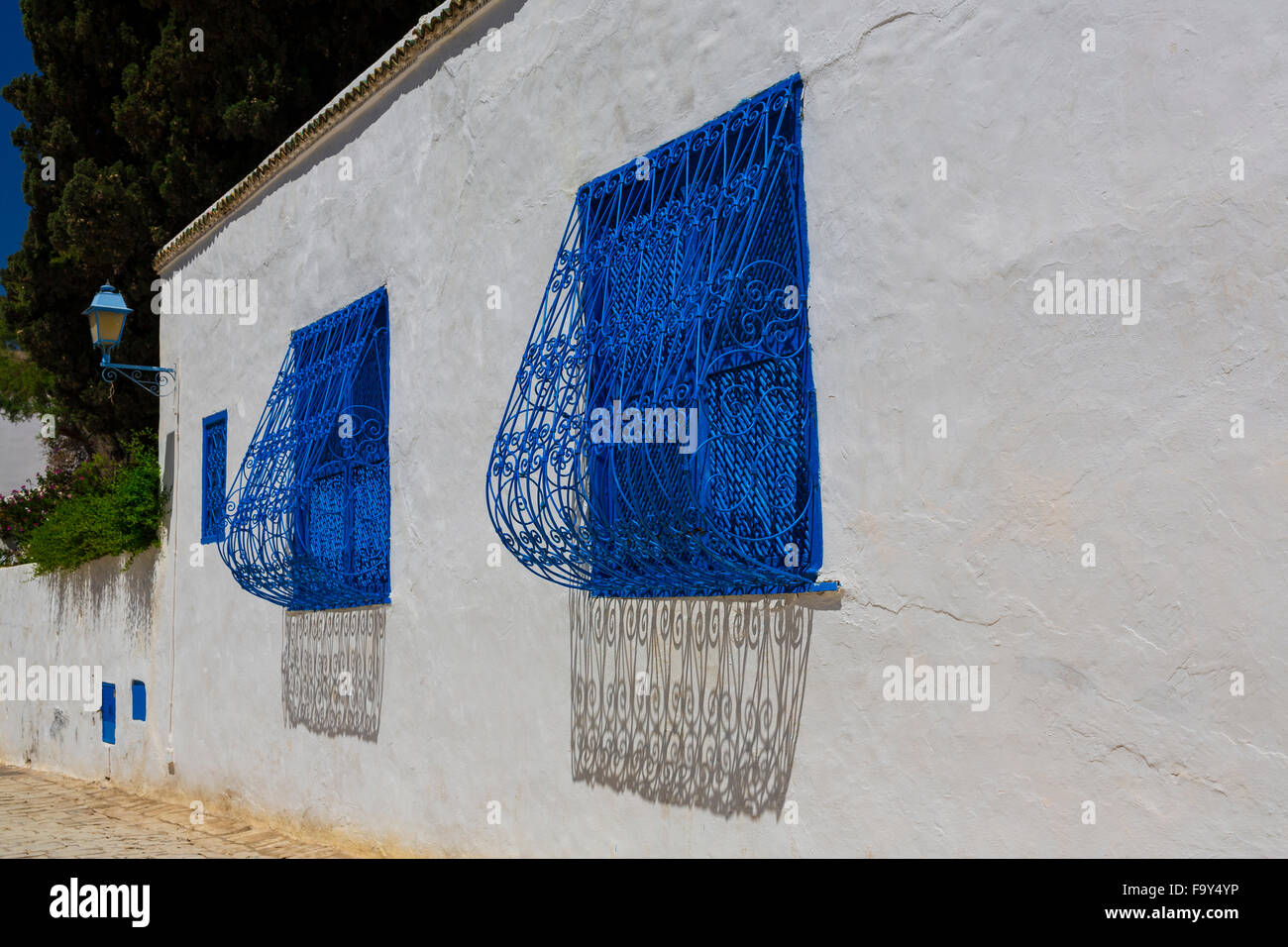 Old arabic town in Tunisia - Sidi Bu Said Stock Photo - Alamy