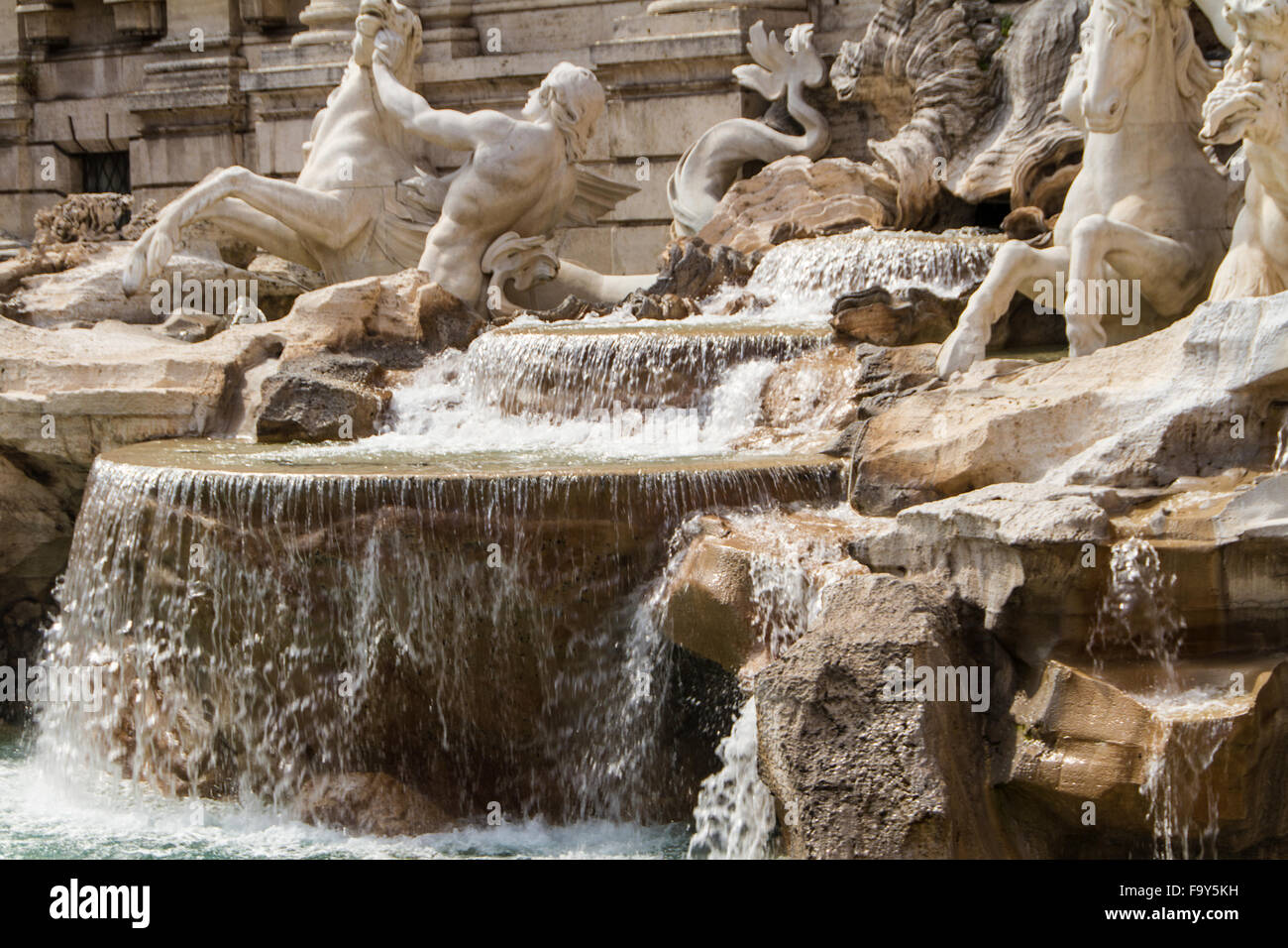 Fountain di Trevi - most famous Rome's fountains in the world. Italy ...