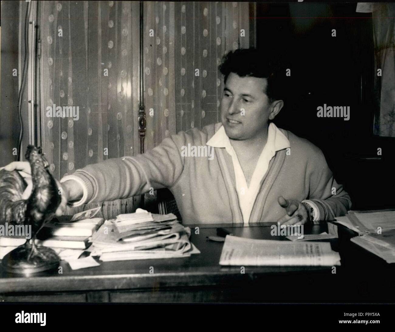 1958 - In Pierre Poujade Intimity Our photographer was admitted to take ...