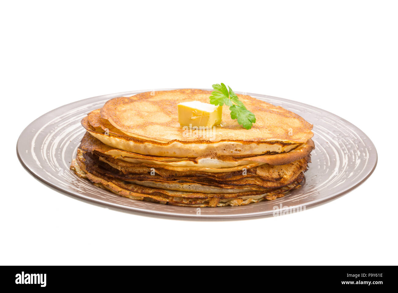 Russian pancakes studio macro shoot Stock Photo - Alamy