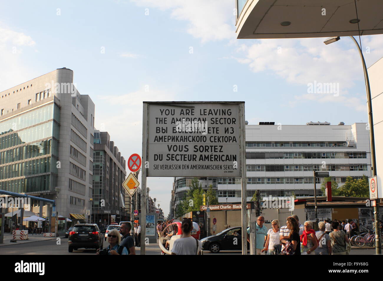 Checkpoint Charlie sign in Berlin, Germany Stock Photo - Alamy