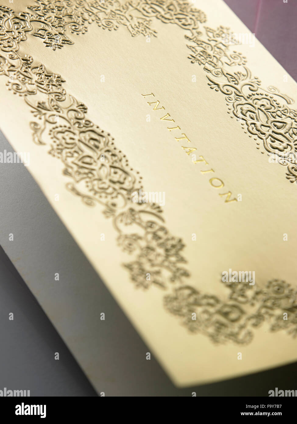 Close up of the invitation card Stock Photo - Alamy