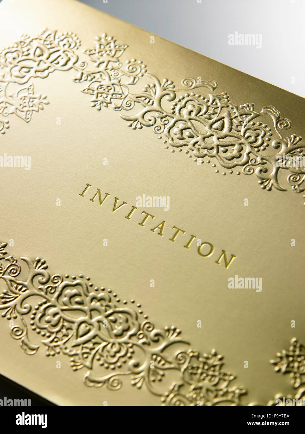 Close up of the invitation card Stock Photo - Alamy