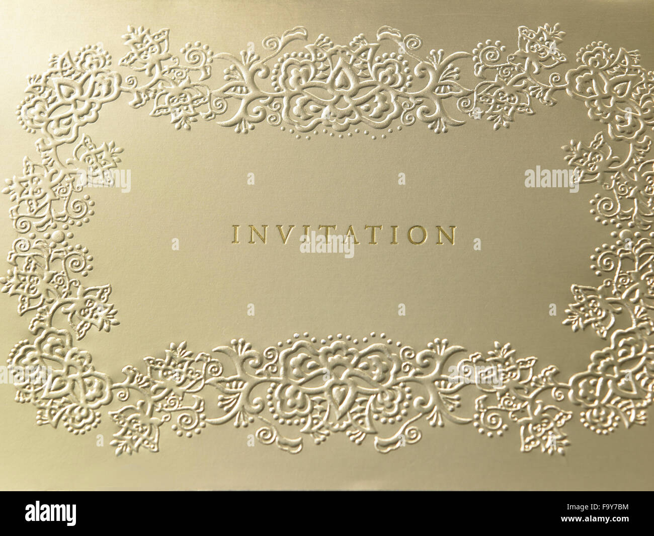 Close up of the invitation card Stock Photo - Alamy