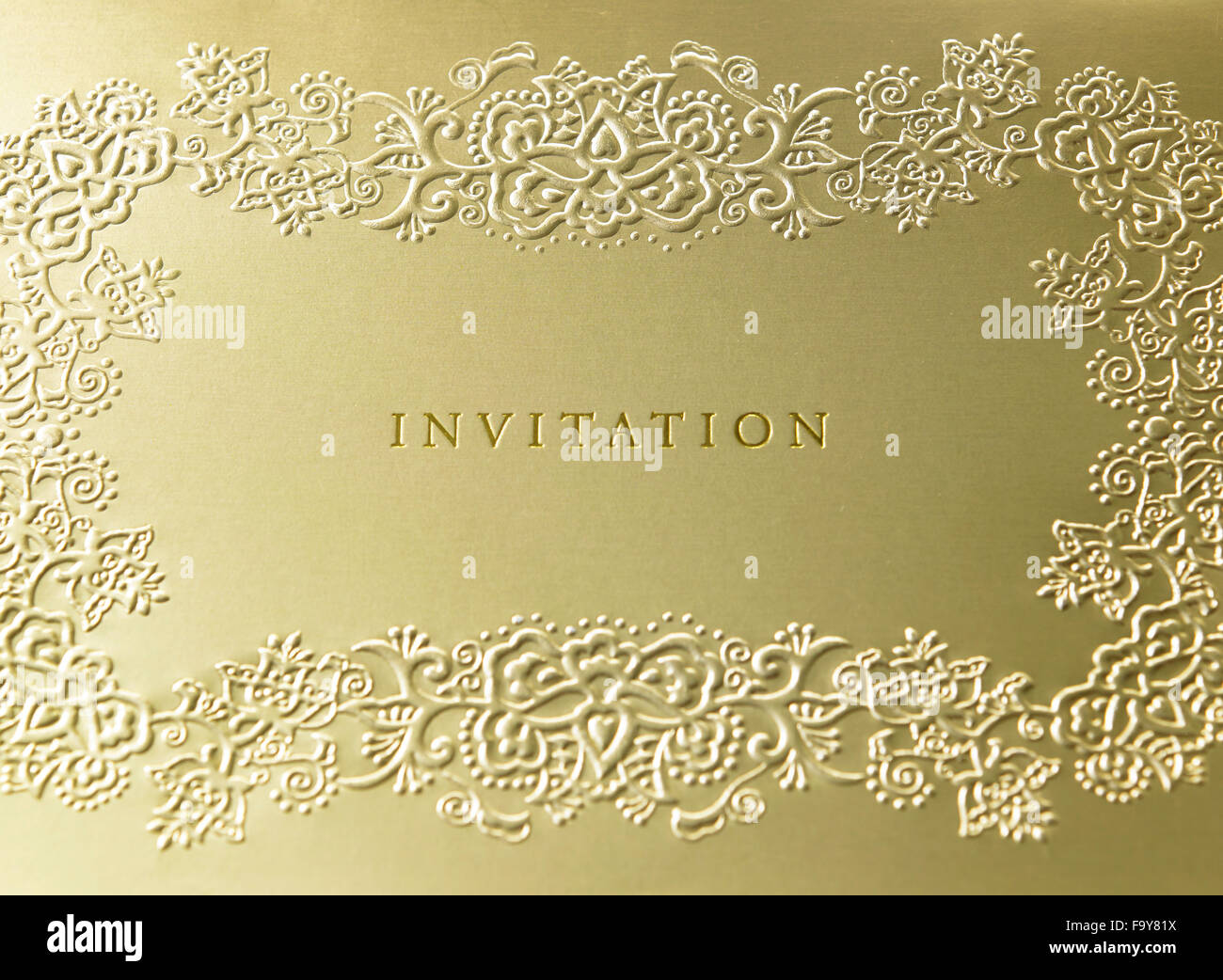 Close up of the invitation card Stock Photo - Alamy
