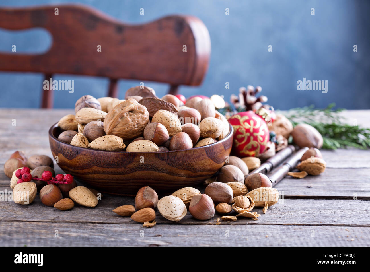 Variety Nuts Shells Christmas High Resolution Stock Photography and ...
