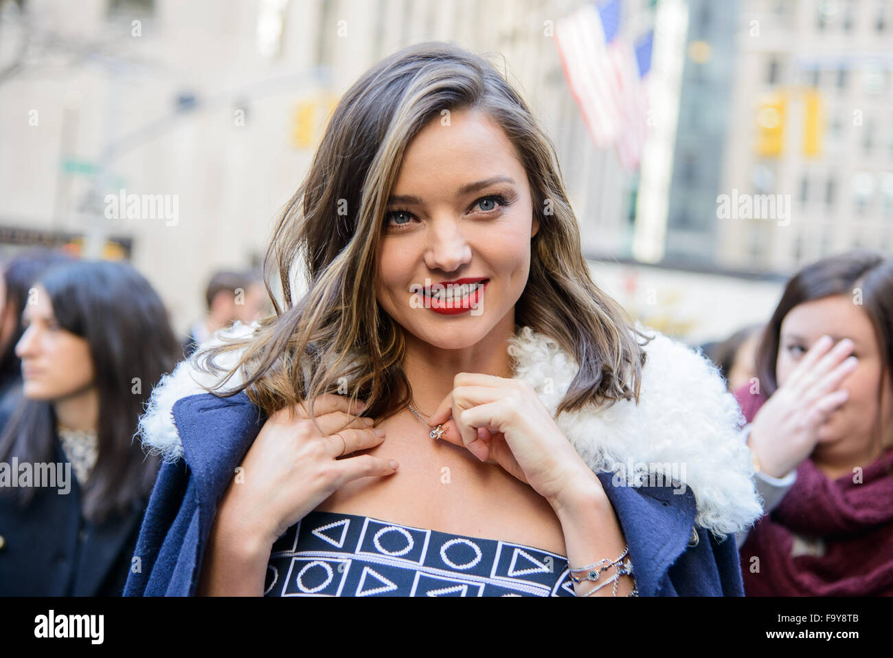 Miranda Kerr attends the unveiling of the Swarovski Star to be placed ...