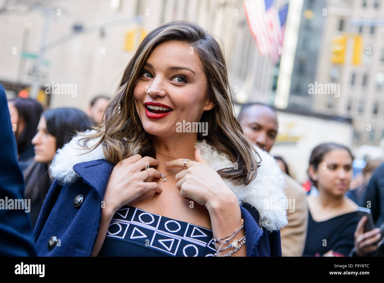 Miranda Kerr attends the unveiling of the Swarovski Star to be placed ...