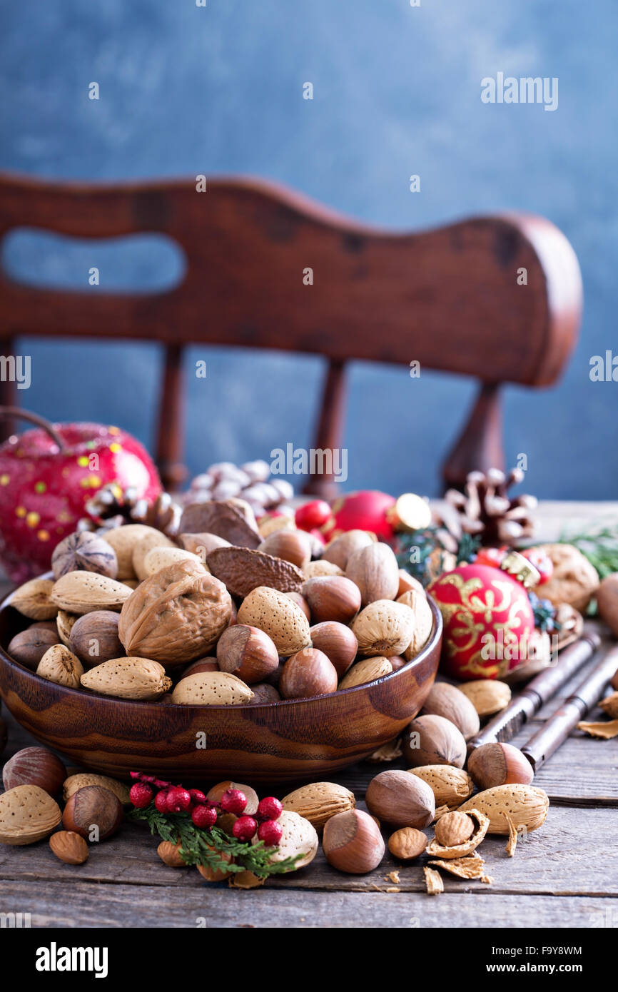 Variety Nuts Shells Christmas High Resolution Stock Photography and ...