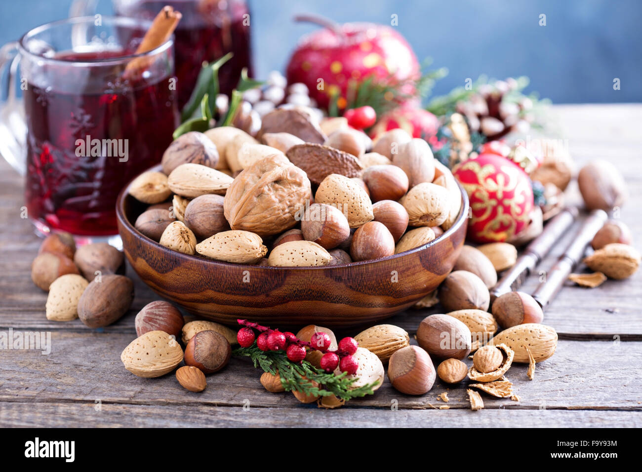 Variety nuts shells in brown hi-res stock photography and images - Alamy