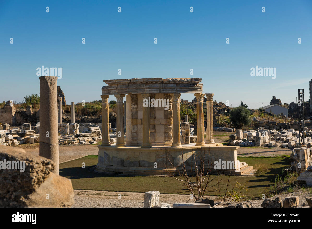 Ruins in Side, Turkey Stock Photo - Alamy