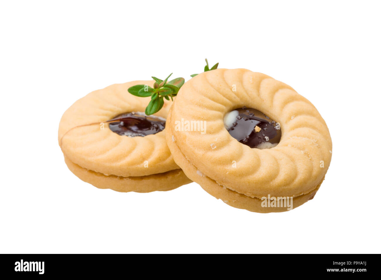 Dutch butter cookies isolated Stock Photo - Alamy