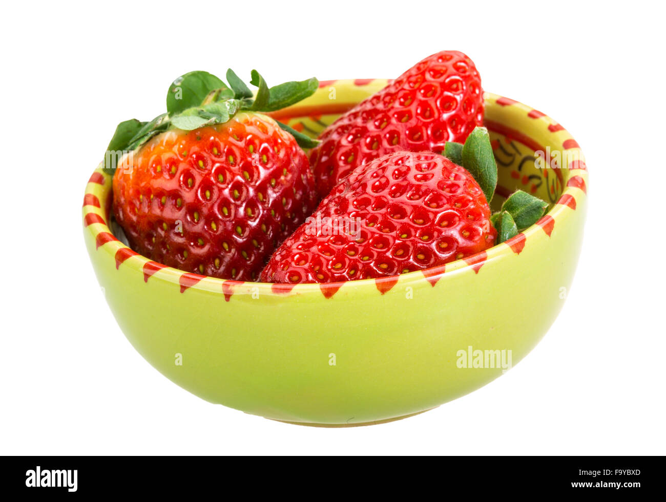 Fresh bright strawberry isolated on white Stock Photo - Alamy