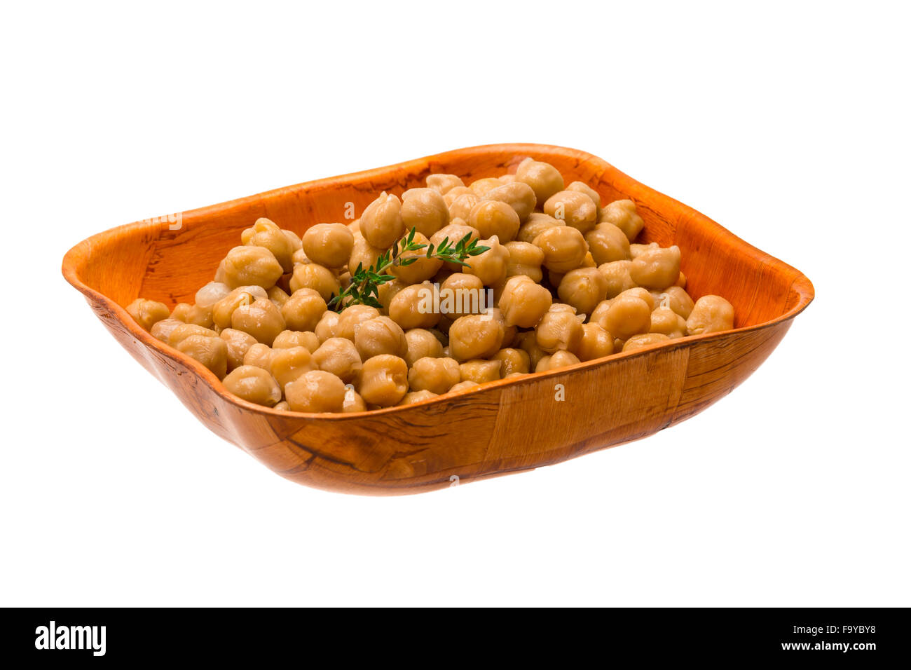 Bowl cooked chick peas Cut Out Stock Images & Pictures - Alamy